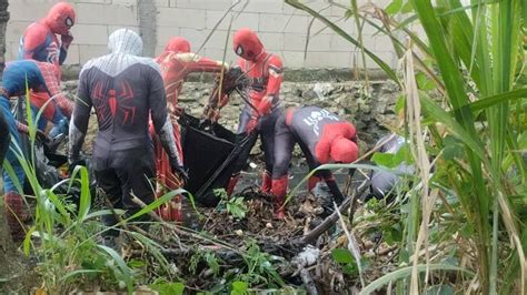 Keren Di Parepare Ada Spiderman Yang Bersihkan Sungai Daerah Rawan