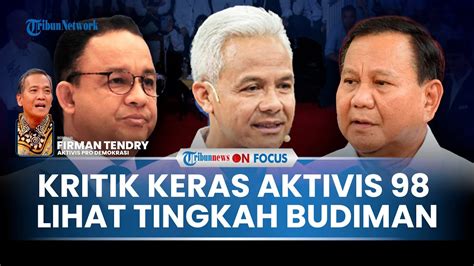 Full Aktivis Bantah Budiman Sudjatmiko Soal Bukti Prabowo Langgar