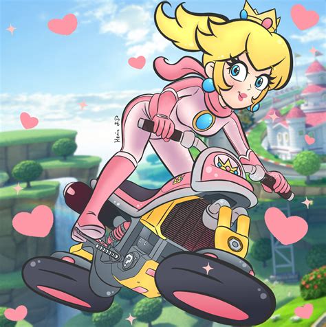 Princess Peach And Biker Peach Mario And 2 More Drawn By Kevinjp