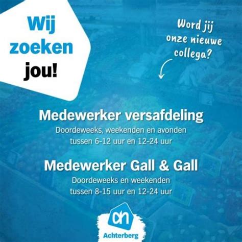 Vacature Alert Albert Heijn Achterberg
