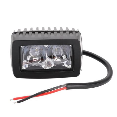Dilwe Lampe de travail étanche 2LED 20W Carré Voiture LED Travail