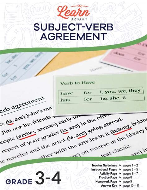 Subject Verb Agreement Lesson Plan And Resources Teaching