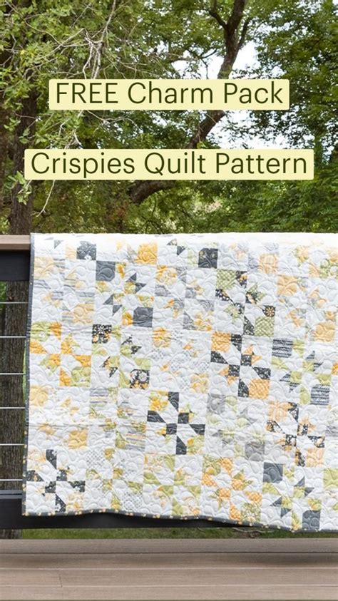 FREE Charm Pack Crispies Quilt Pattern Quilt Patterns Jelly Roll