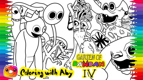 Garten Of Banban Vs Rainbow Friends Coloring Pages How To Color