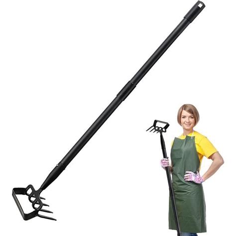 Outil de Jardin houe râteau Houe et motoculteur à Main avec Long