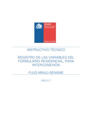 Fillable Online INSTRUCTIVO PARA EL LLENADO DE LOS FORMULARIOS PARA EL
