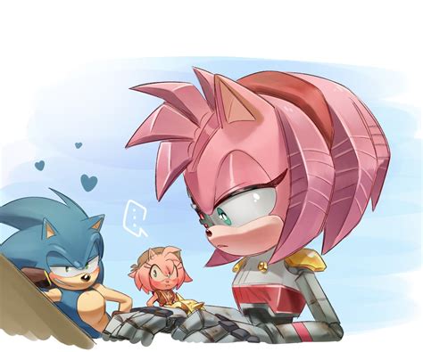 Sonic The Hedgehog Amy Rose And Rusty Rose Sonic And 1 More Drawn