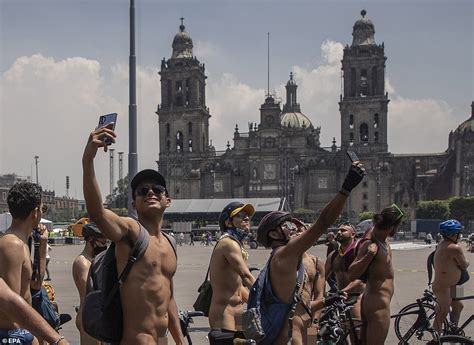 Thousands Of Cyclists Strip Off As They Take To The Streets Of London