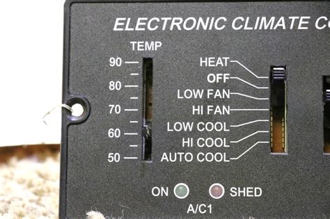 RV Accessories USED 00 00597 100 RV ELECTRONIC CLIMATE CONTROL BY