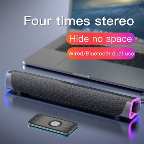 Mua Loa để bàn có dây Niye V8 tích hợp đèn LED kết nối bluetooth và USB