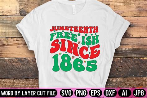 Juneteenth Free Ish Since 1865 Retro Svg Graphic By Fancy SVG
