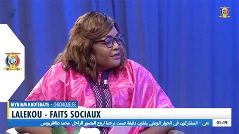 ÉMISSION MATINALE LALEKOU Rubrique Faits Sociaux Myriam Kadtebaye