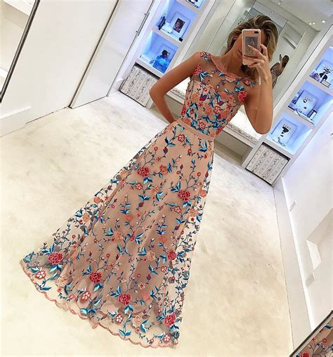 Quimica da Gabi Vestido longo rosa 60 modelos a cor tendência da
