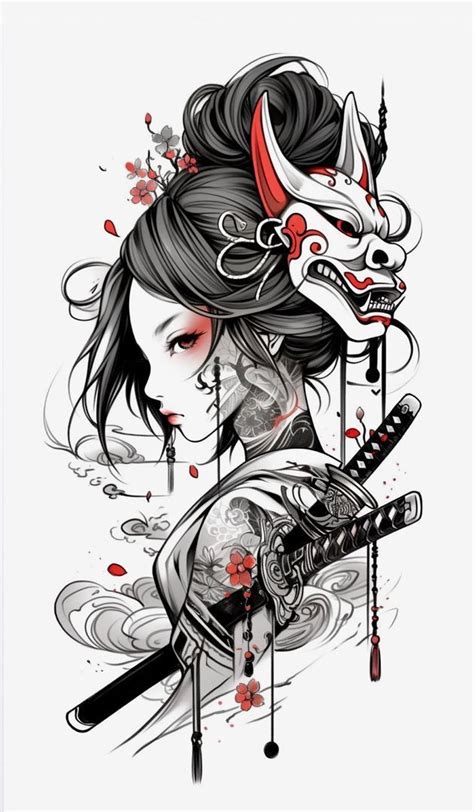 Pin On Tato Samurai Tattoo Design Geisha Tattoo Design Dragon