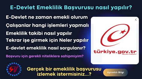E Devlet ten GERÇEK BİR Emeklilik Başvurusu İzlemeye Hazırmısınız