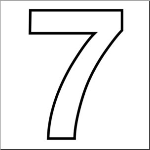 Number 7 Clip Art