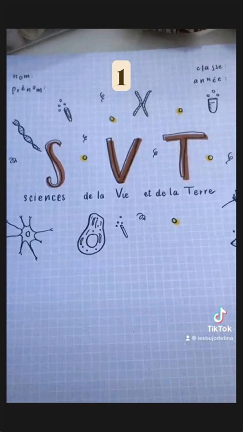 5 idées de page de garde Svt Exemple page de garde Pages de garde