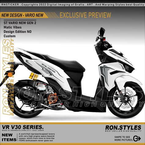 Vrv30 CUTTING STICKER STRIPING VARIO 125 NEW GEN 2 STRIPING VARIO GEN 2