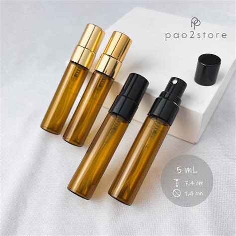 Jual Botol Spray Ml Kaca Amber Coklat Tutup Besi Aluminium Botol