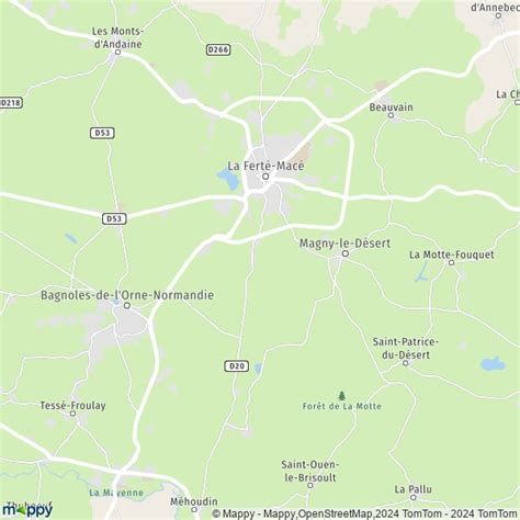 Plan La Ferté Macé carte de La Ferté Macé 61410 et infos pratiques