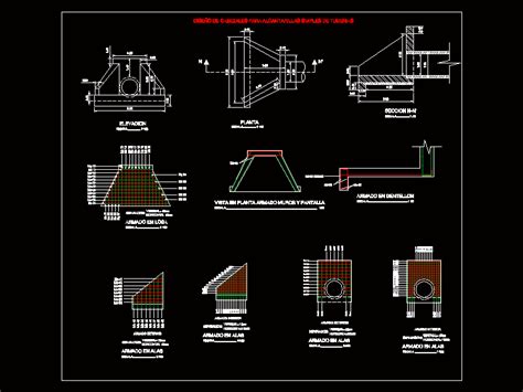 Alcantarilla Simple Dwgdibujo De Autocad Autocad Paredes