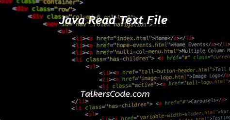 Java Read Text File