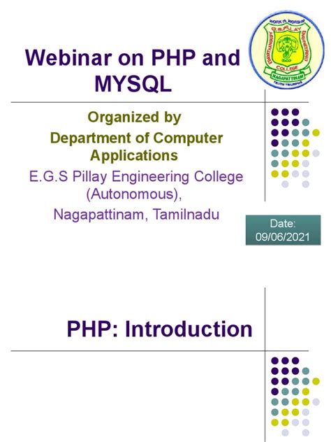 webinar on php and mysql an introduction to server side web programming with php pdf php