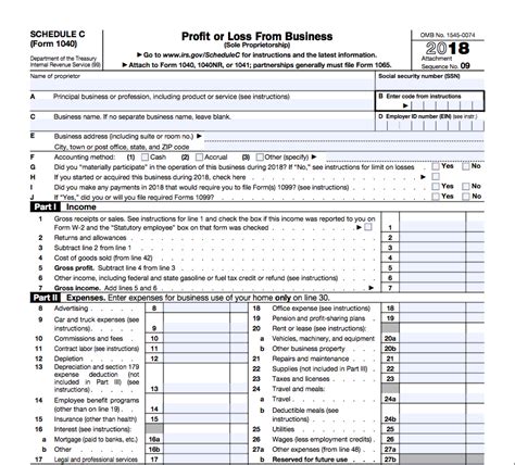 Schedule C Worksheets