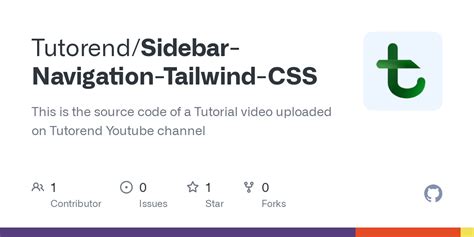 Github Tutorend Sidebar Navigation Tailwind Css This Is The Source