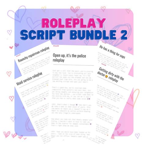 Onlyfans Roleplay Scripts Sexting Script Bundle Roleplay Script Bundle