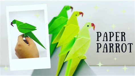 How To Make Paper Parrot Origami Paper Parrot How To Make Paper