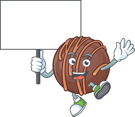 Chocolate Praline Ball Cartoon Character Style 19983120 Vector Art At