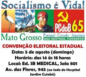 PCdoB MT divulga Edital de Convocação da Convenção Estadual PCdoB