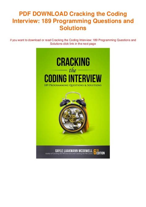 [book] cracking the coding interview 189 programming questions and solutions