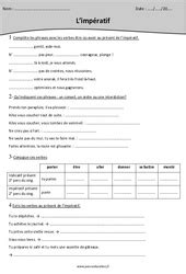 Exercices Imperatif A Imprimer