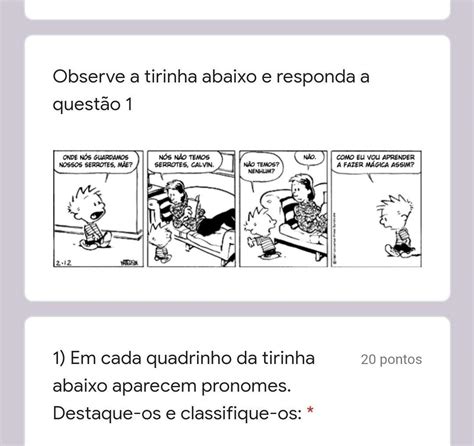 Atividades Sobre Pronomes O Ano Tirinhas Gabarito Modisedu The Best