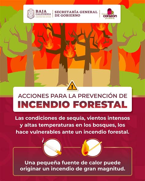 Emite Protección Civil BC recomendaciones ante temporada de incendios