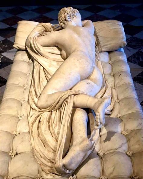The Sleeping Hermaphrodite Is A Marble Sculpture From The Roman Era