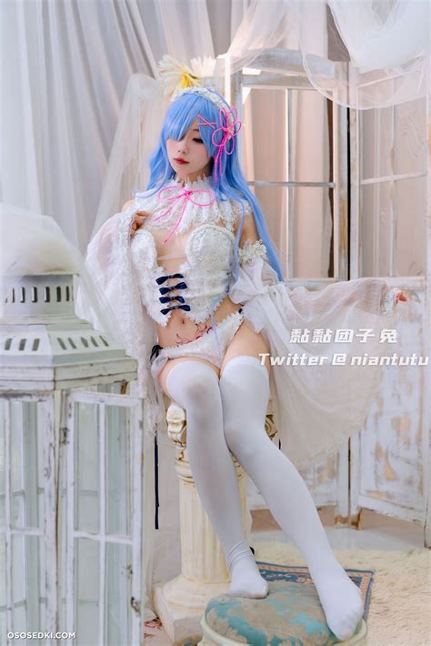 Sticky Dumpling Rabbit Long Haired Rem Naked Cosplay Asian 41 Photos