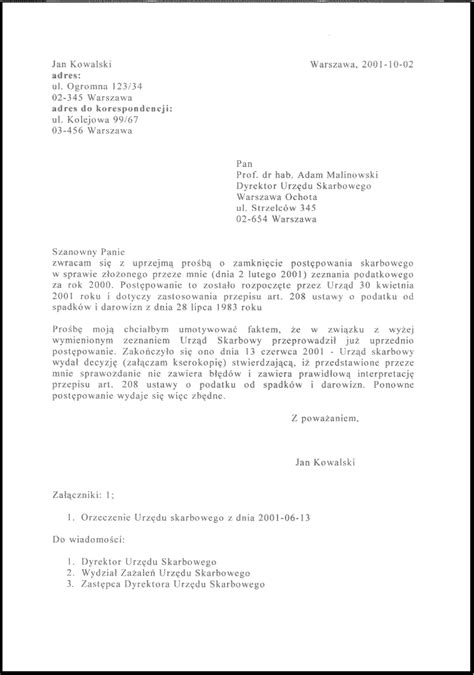 Jak się pisze list oficjalny proszę o wszystko np w jakim miejscu