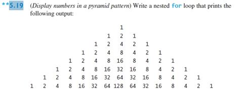 number pyramid pattern