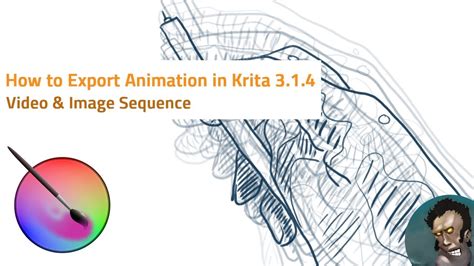 How To Export Animation In Krita Krita Tutorial Youtube