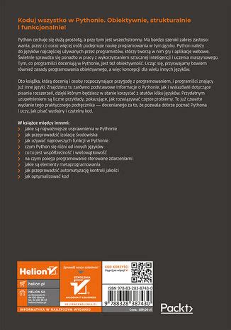 Profesjonalne Programowanie W Pythonie Poznaj Najlepsze Praktyki