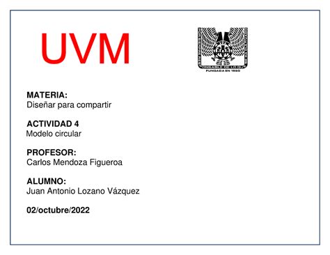 Actividad 4 Modelo circular MATERIA Diseñar para compartir ACTIVIDAD