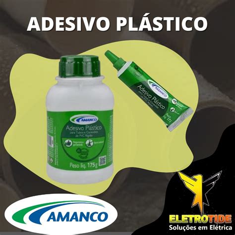 Adesivo Plastico Amanco Frasco Cola Tubo Conexoes Pvc 17g 175g Shopee