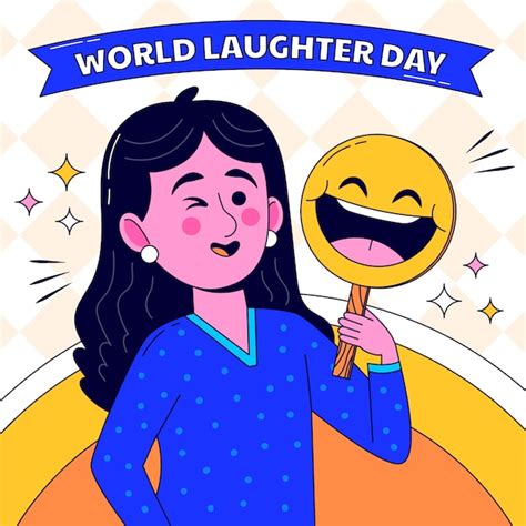 Ilustraci N Del D A Mundial De La Risa Dibujada A Mano Vector Premium