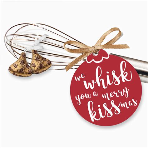 We Whisk You A Merry Kissmas Printable Tag DIY Christmas Etsy Finland