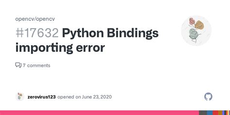Python Bindings Importing Error Issue Opencv Opencv Github