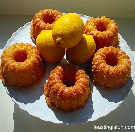 Mini Lemon Drizzle Bundt Cakes Feasting Is Fun