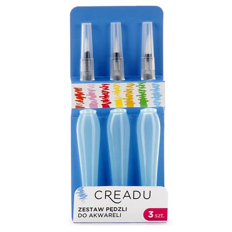 Creadu Zestaw pędzli do akwareli 3 sztuki Creadu Sklep EMPIK